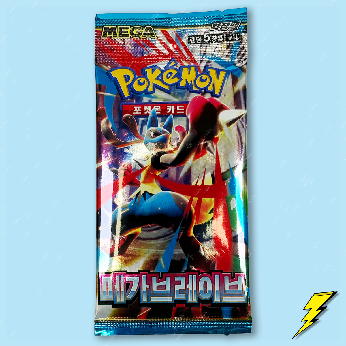 Korean Mega Brave (m1L) Booster Pack – Thunderbolt Cards